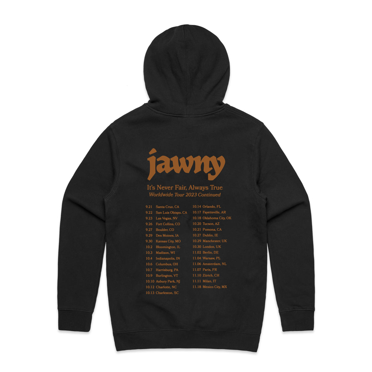 JAWNY Tour Hoodie – jawnymerch